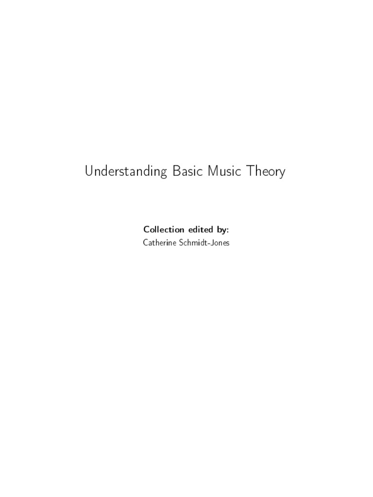 Understanding Basic Music Theory 3.74 PDF | PDF | Clef | Chord (Music)
