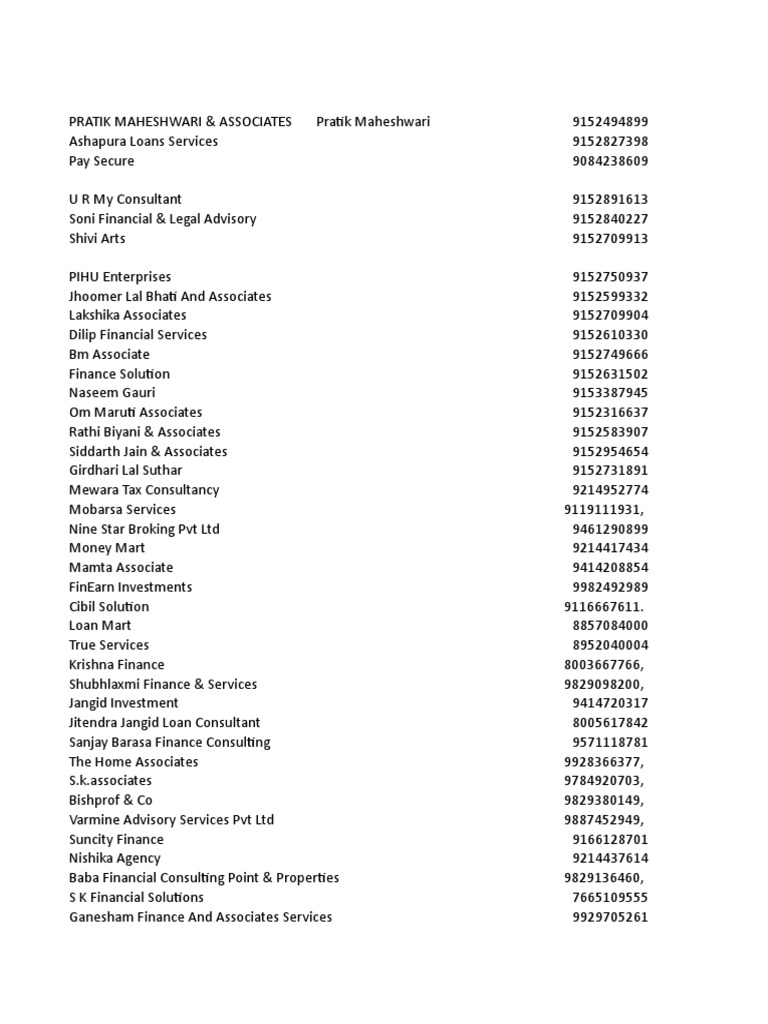 DSA List Jodhpur (Version 1) | PDF