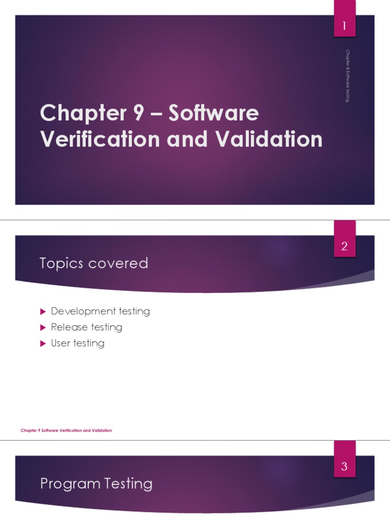 t09 - Software Verification and Validation | Download Free PDF ...