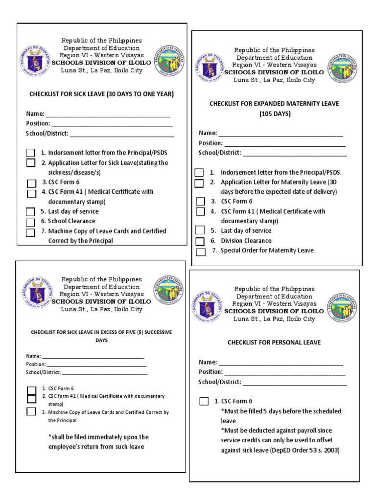 CHECKLIST OF REQUIREMENTS 2 1 Updated PDF | PDF | Social Institutions ...