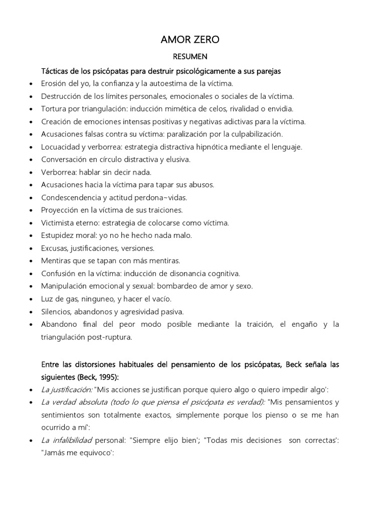 Amor Zero | PDF | Teoría de apego | Felicidad
