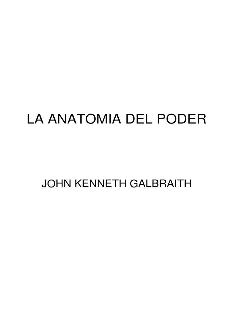 La Anatomia Del Poder | PDF