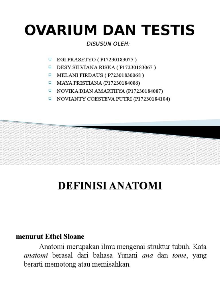 Ovarium Dan Testis | PDF | Ilmu Sosial