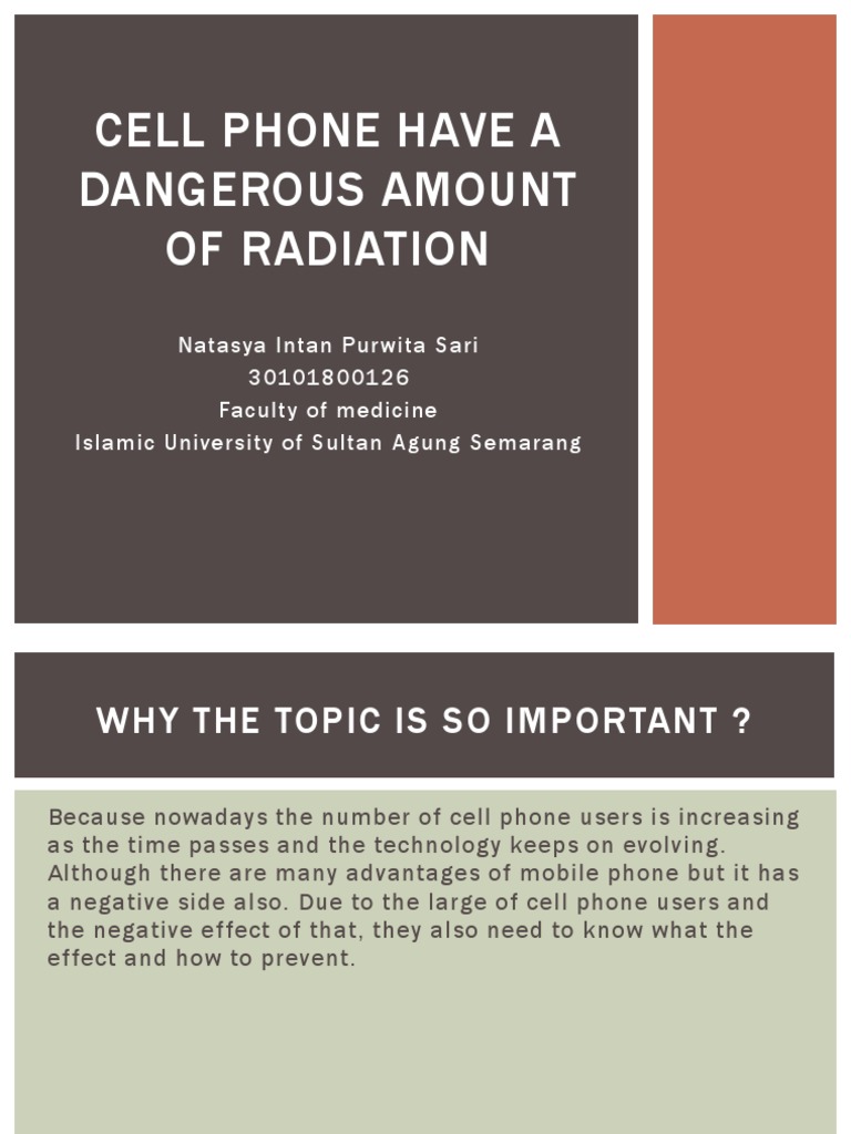The Negative Effects of Cell Phone Radiation and Methods for Prevention ...