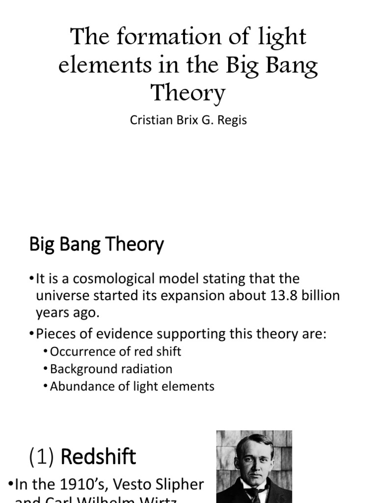 Big Bang Theory | PDF | Redshift | Deuterium