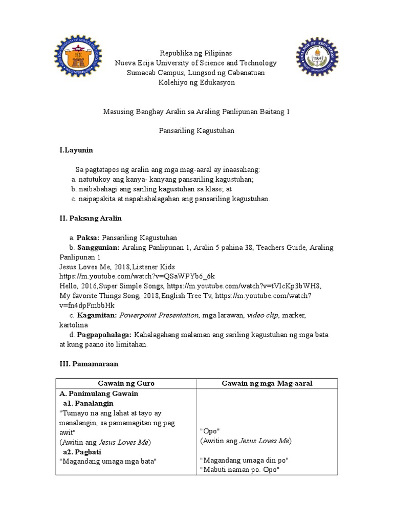 Lesson Plan NG Beed | PDF