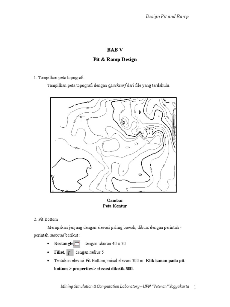 Desain Pit dan Ramp Tambang Batubara | PDF