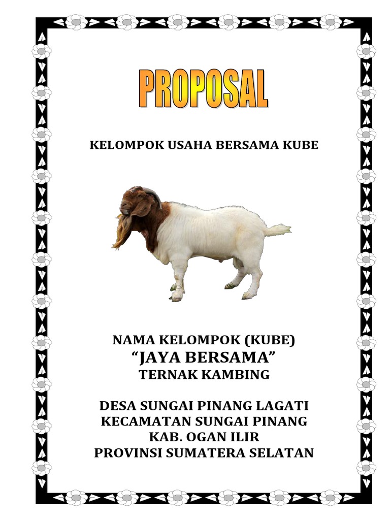 PROPOSAl Kube Kambing | PDF