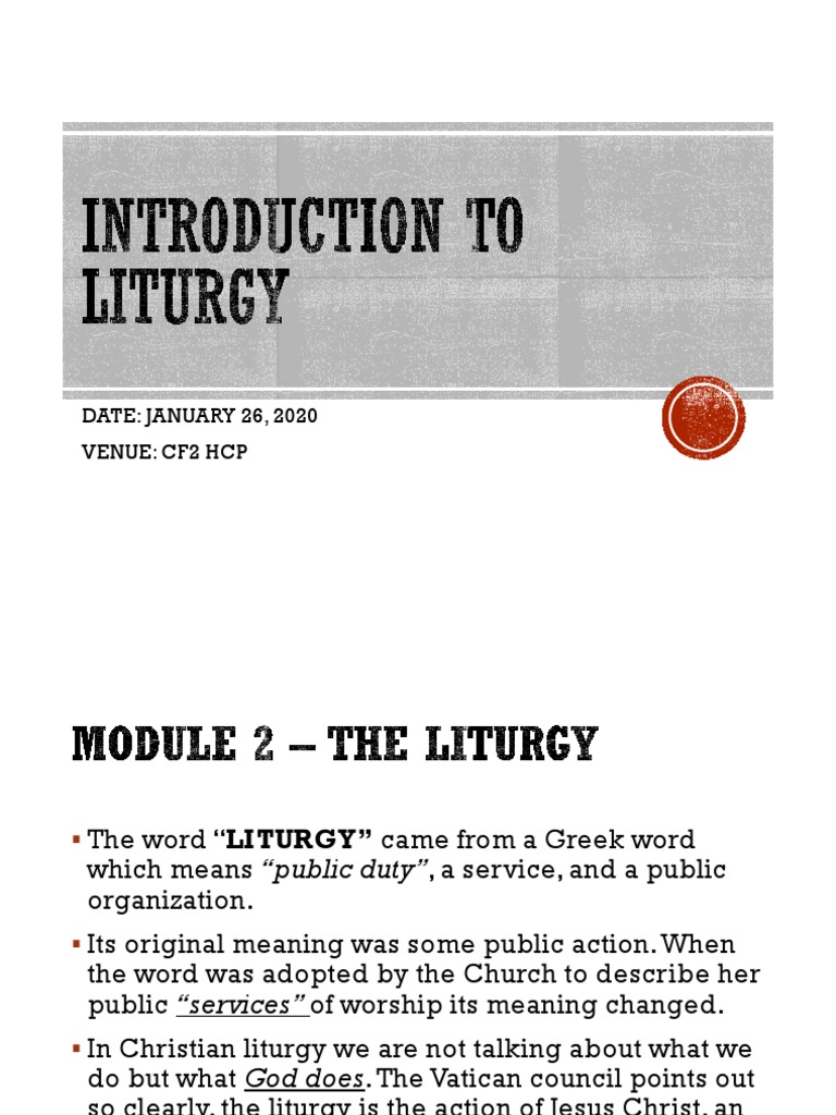 Understanding Christian Liturgy Basics | PDF | Liturgical Year | Easter