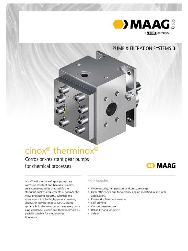 Cinox Therminox EN S | PDF | Stainless Steel | Pump