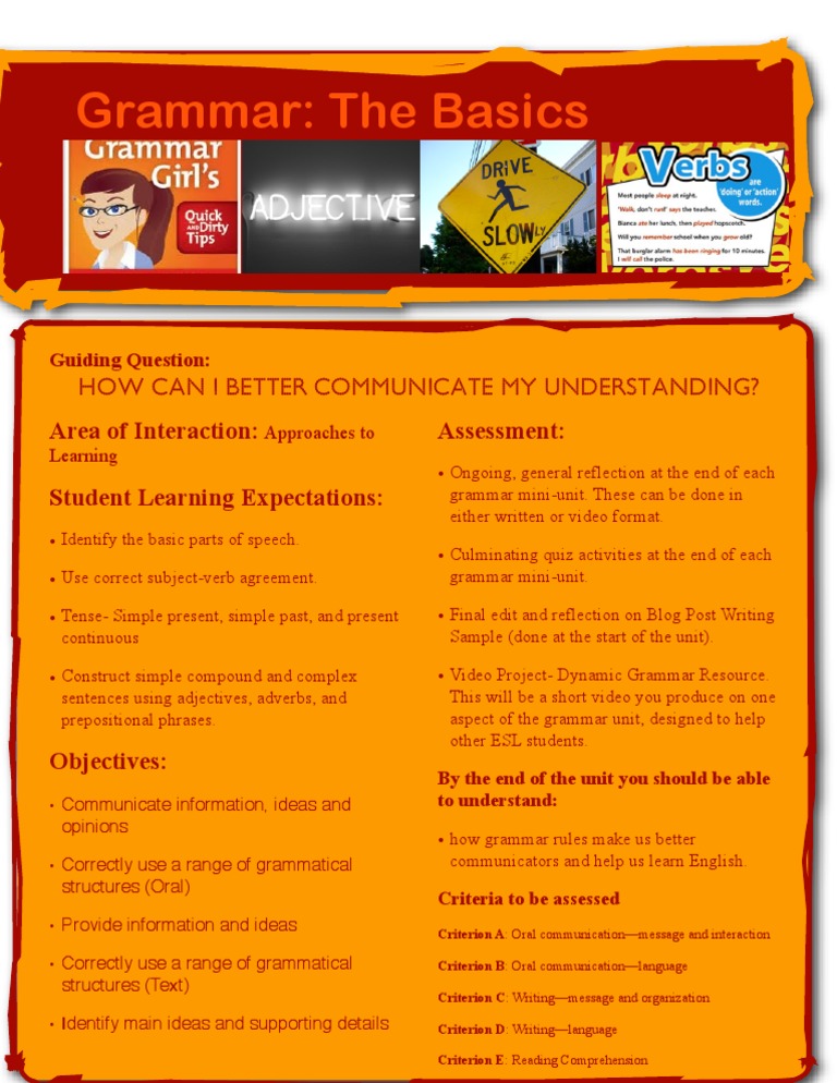 Grammar OverView | PDF