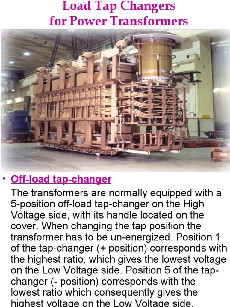 On Load Tap Changer | PDF | Transformer | Electrical Components