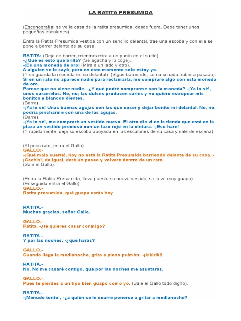 La Ratita Presumida2 PDF | PDF | Gatos