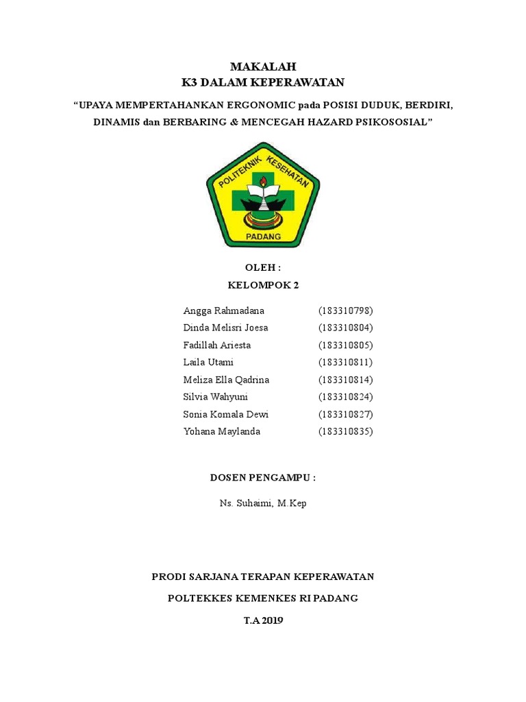 Bahaya Ergonomik di Tempat Kerja | PDF
