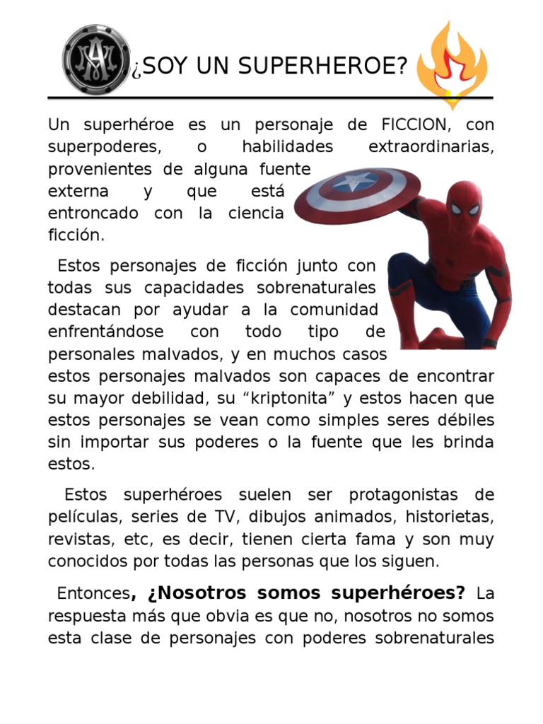 Soy Un Superheroe | PDF | Superhéroes