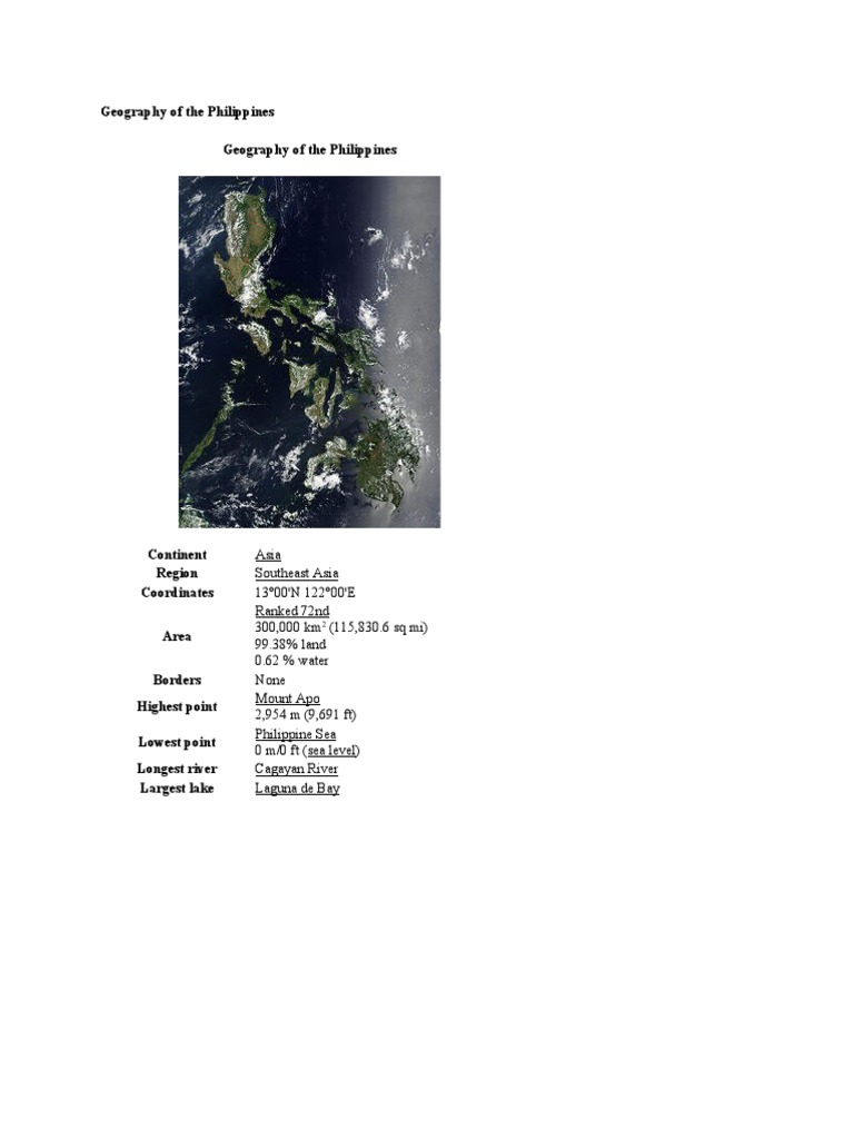 Geography of The Philippines | PDF | Luzon | Visual Cortex
