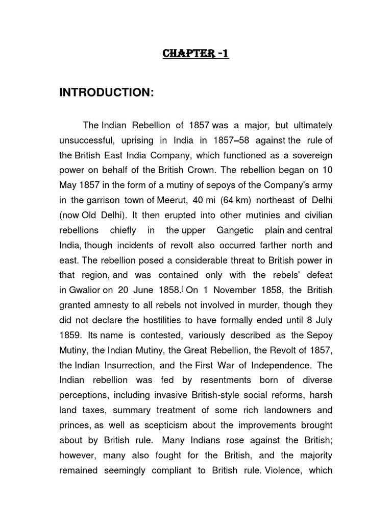 Sepoy Munity 1857 | PDF | Indian Rebellion Of 1857 | British Raj