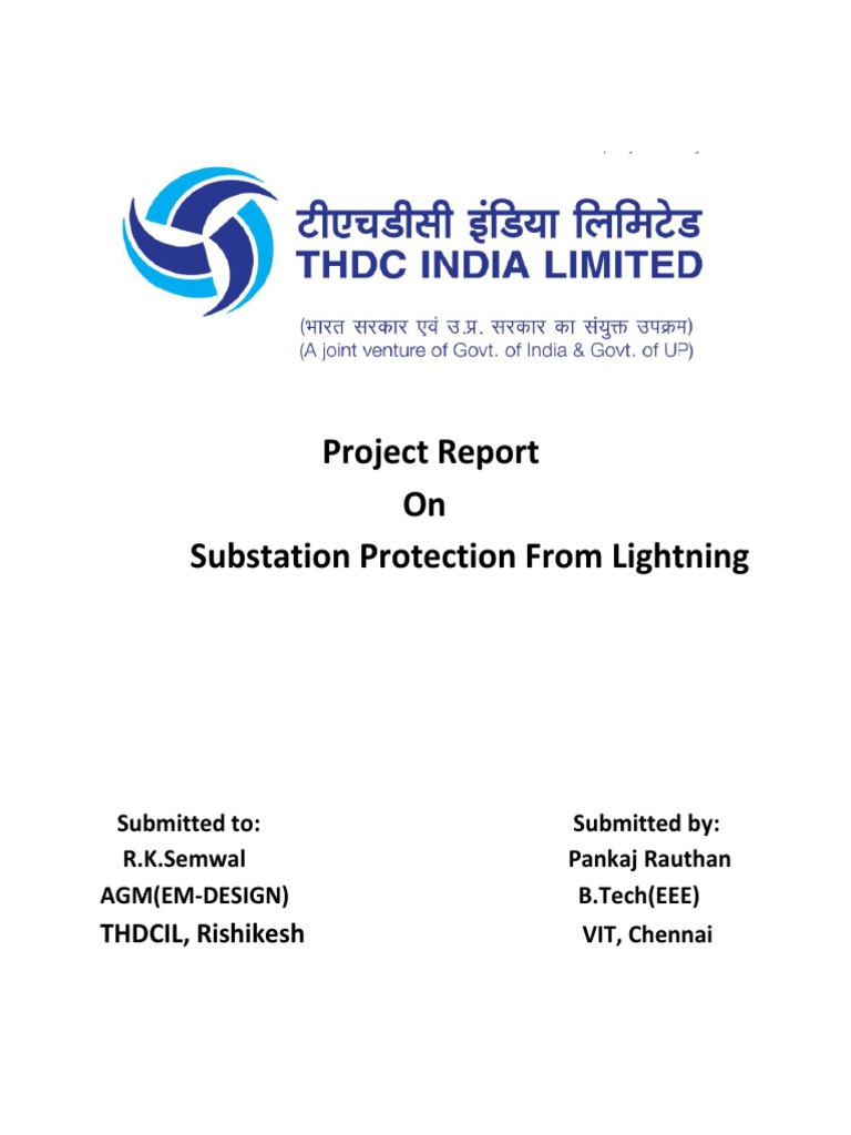 Final Report THDC | PDF | Dam | Reservoir