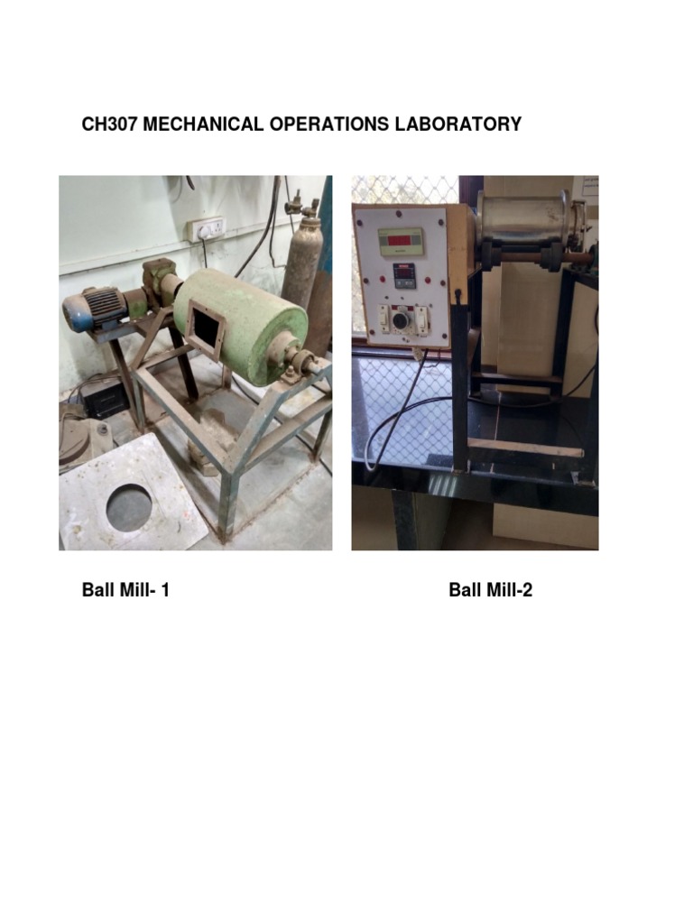 21 - Mechanical Operations (MO) Laboratory | PDF