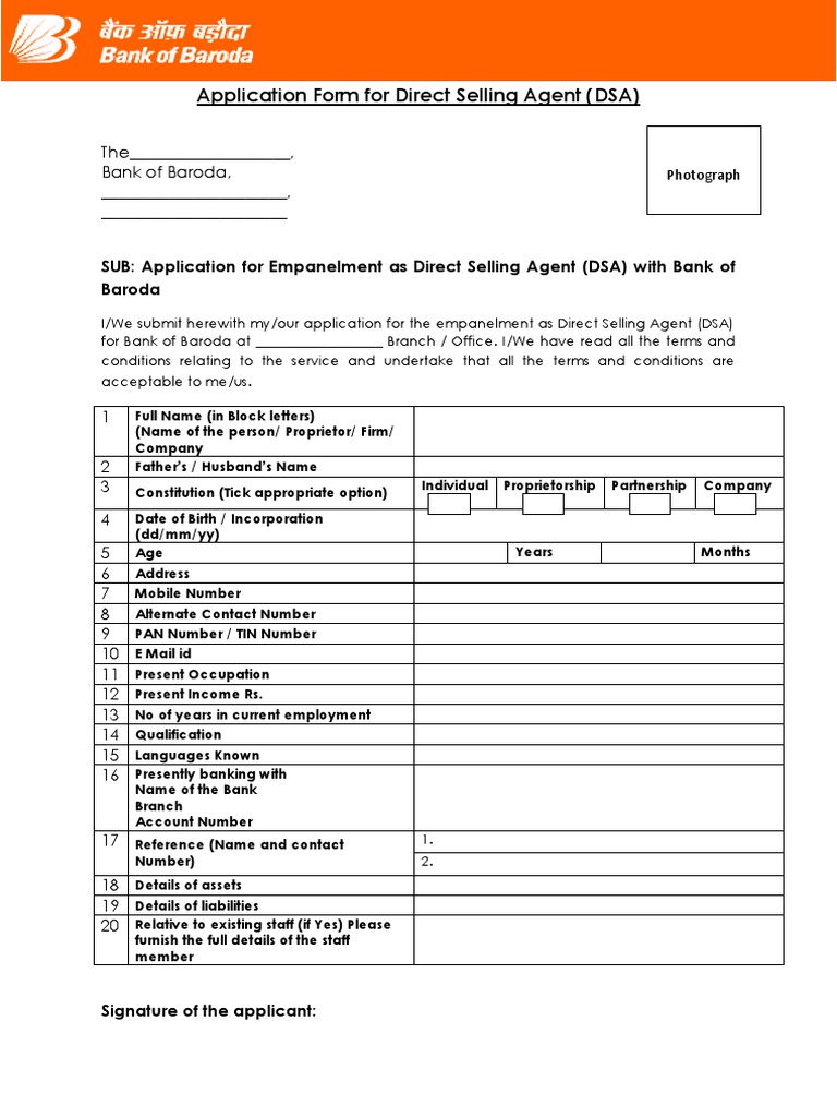 2 - DSA Application Form | PDF | Sole Proprietorship | Articles Of Association