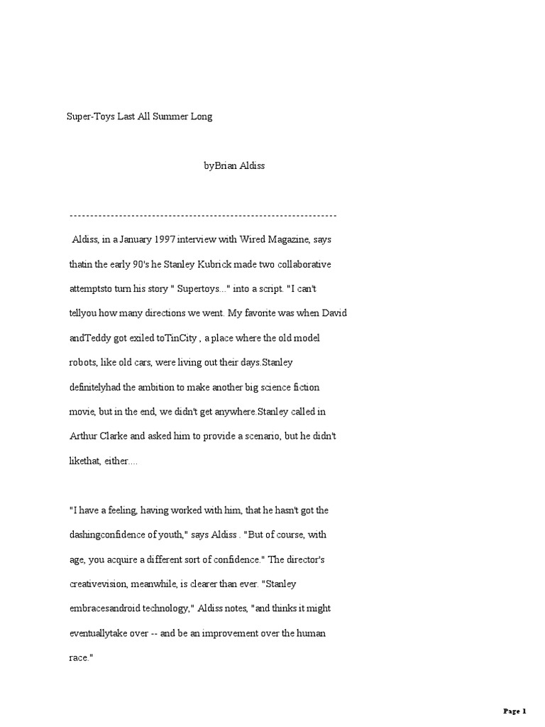 Pub - Super Toys Last All Summer Long | PDF | Nature