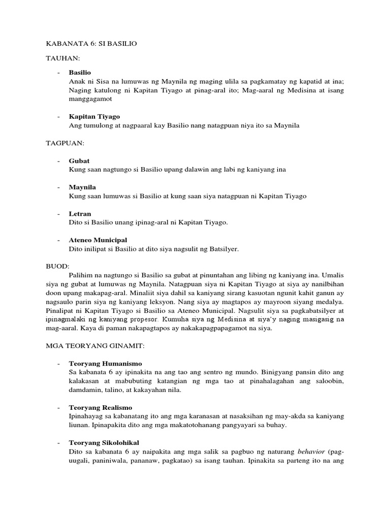 Kabanata 6 | PDF