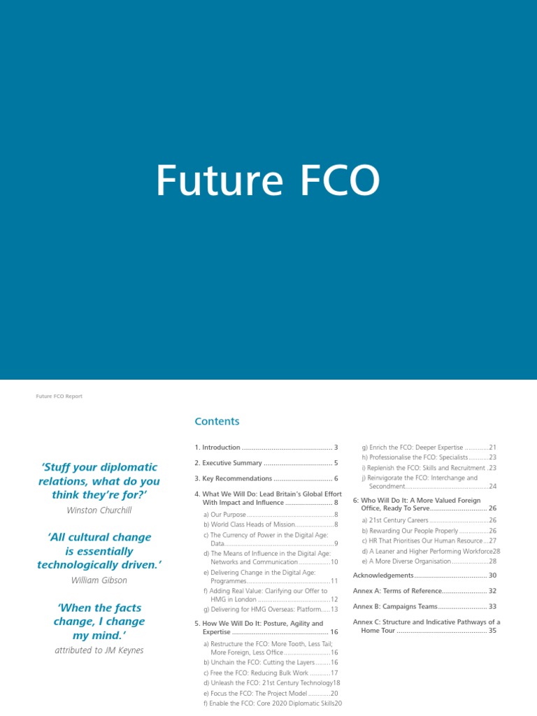 Future FCO Report PDF | Download Free PDF | National Security | Diplomacy