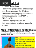 Mga Instrumento NG Rondalla | PDF
