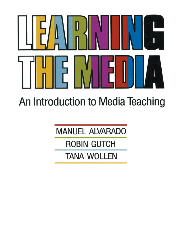 Learning The Media: An Introduction To Media Teaching PDF | PDF | Mass ...