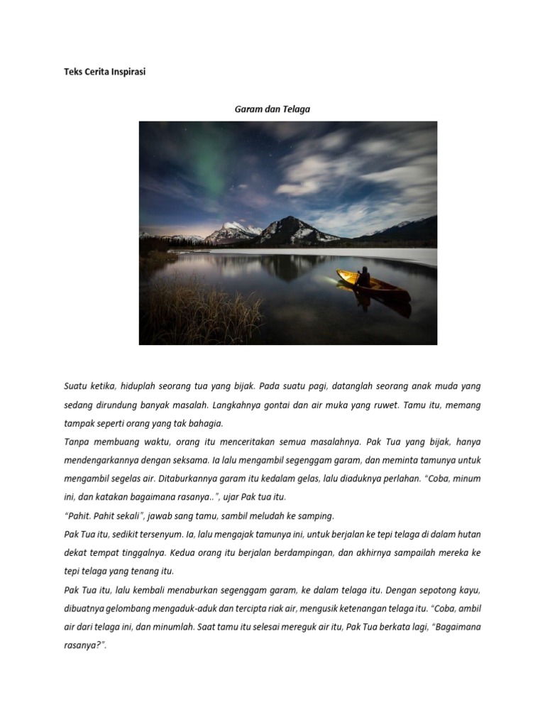 Telaga Inspirasi Kehidupan | PDF