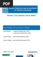Ralph Tyler Model of Curriculum Development | PDF | Curriculum | Evaluation