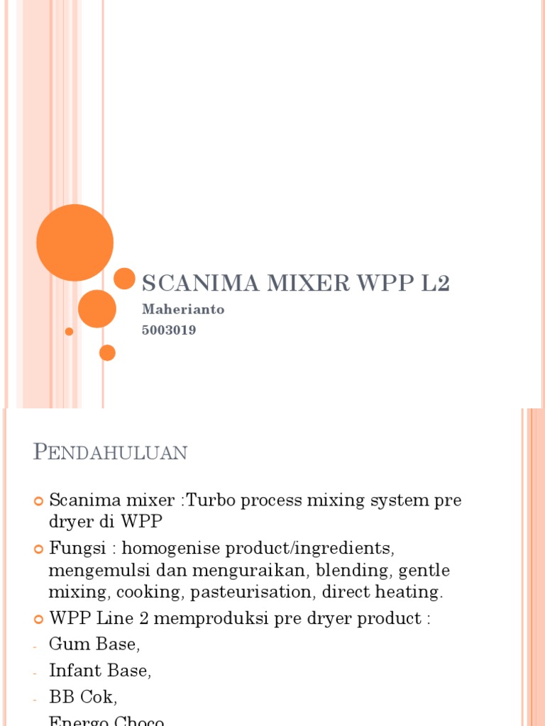 Scanima Mixer | PDF