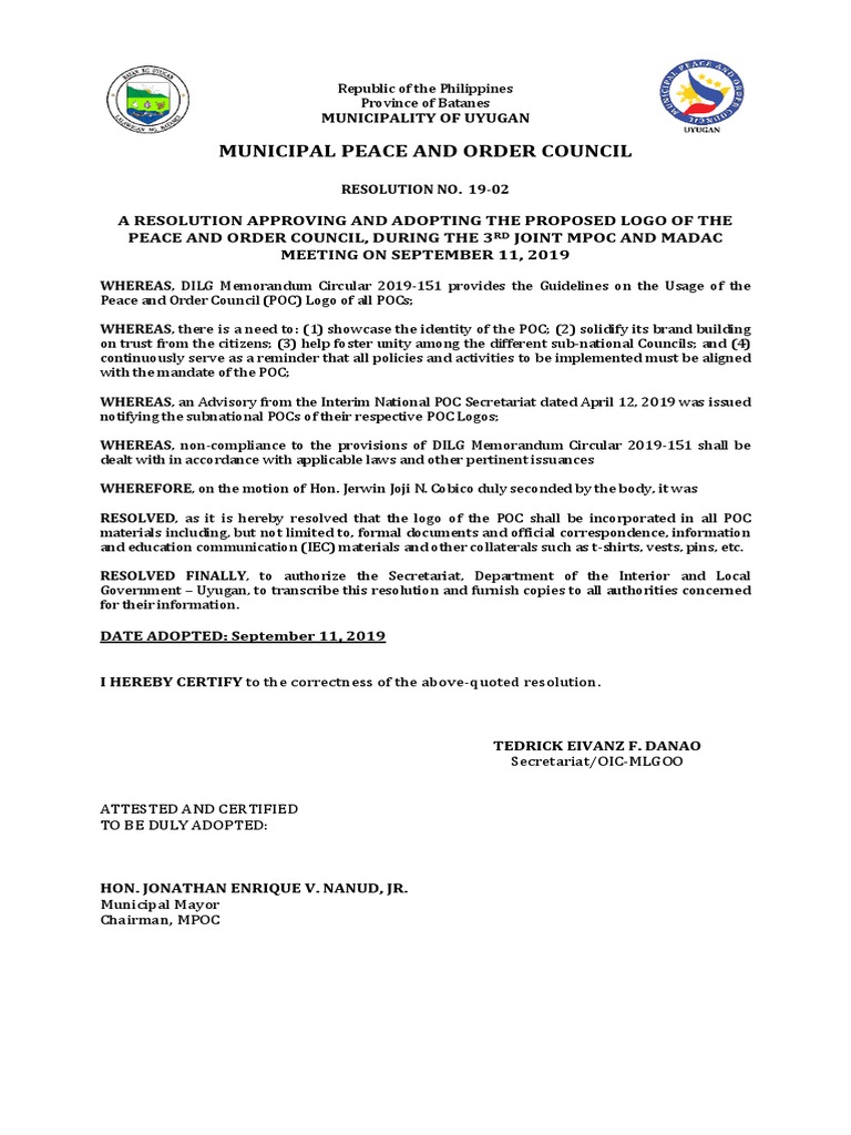 MPOC Resolution POC Logo | PDF