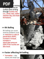 Bit Balling | PDF | Drilling | Oil Well