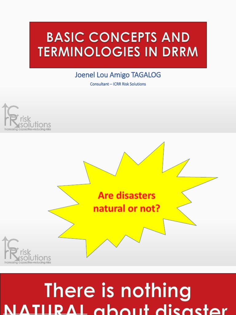 DRRM Concepts and Practices in Tagalog | PDF