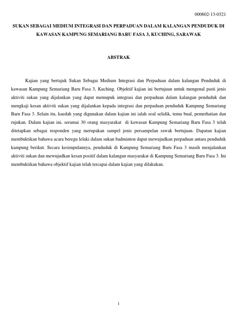 Contoh Kerja Kursus Pengajian AM | PDF