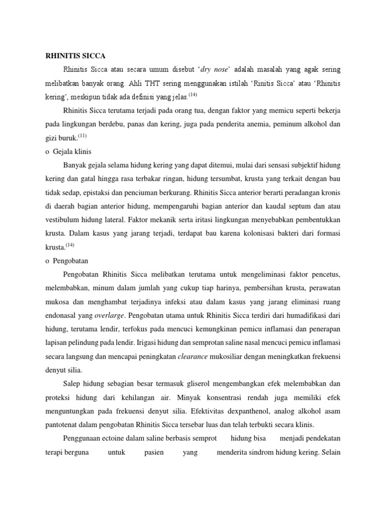 Rinitis Sicca, Difteri, Sifilis | PDF