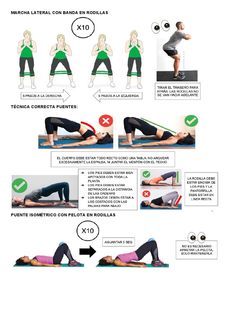 Ejercicios Rodilla | PDF