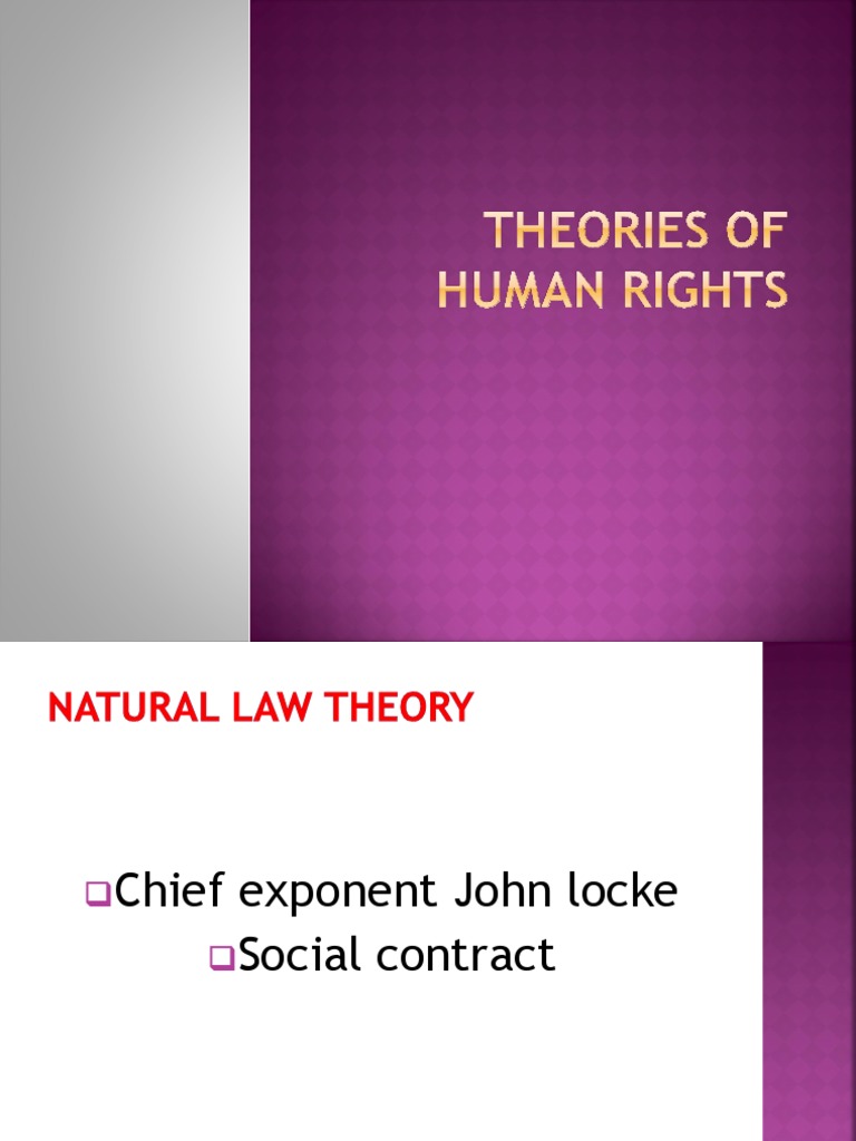 Theories of Human Rights | PDF