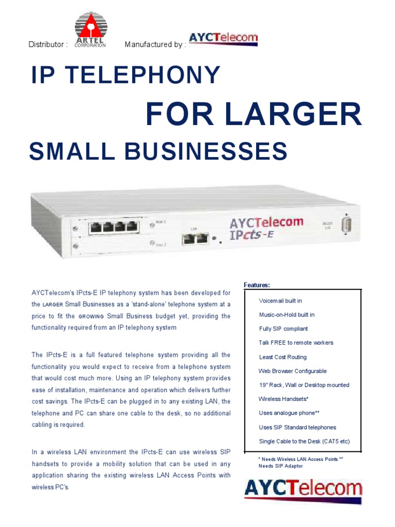 IPcts E Brochure Voip | PDF | Voice Over Ip | Session Initiation Protocol