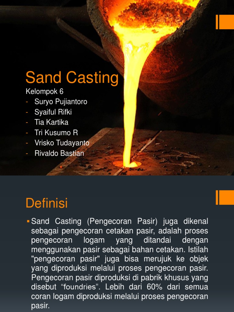 Proses dan Bahan Pengecoran Pasir | PDF