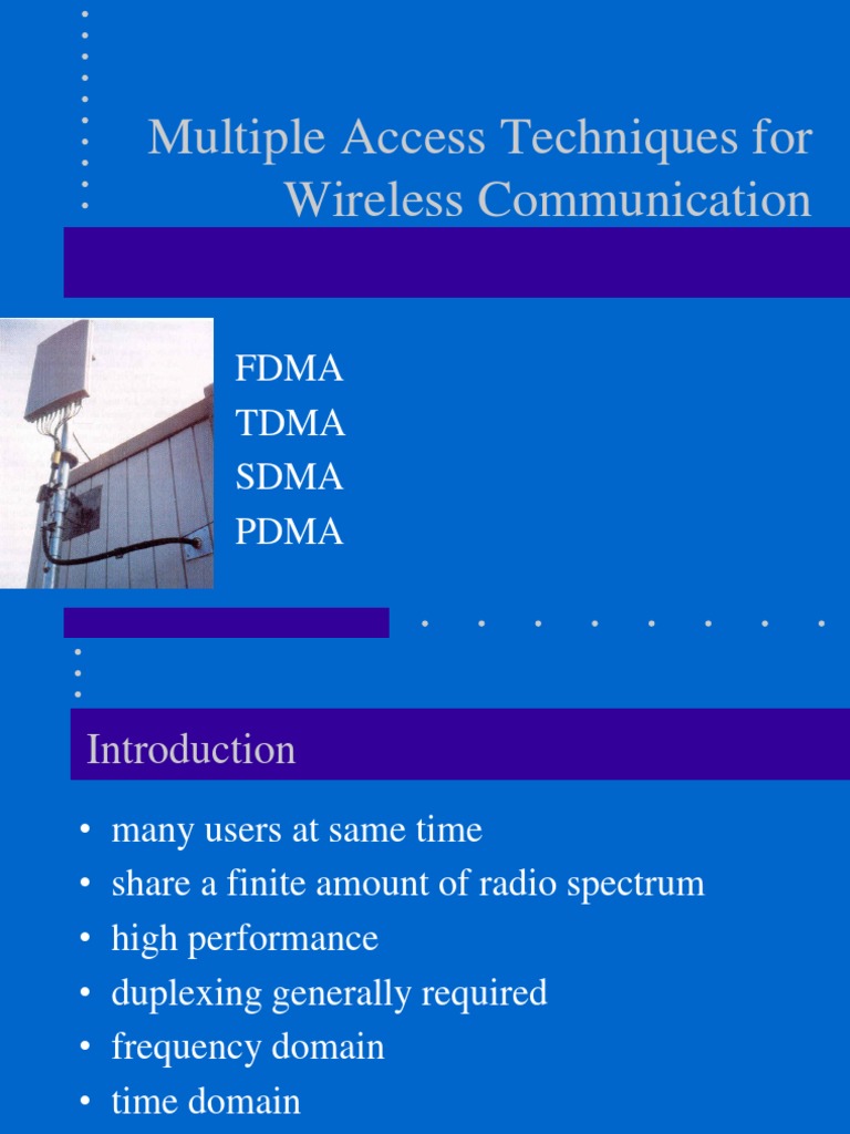 Tdma, Cdma, Fdma & Sdma | PDF