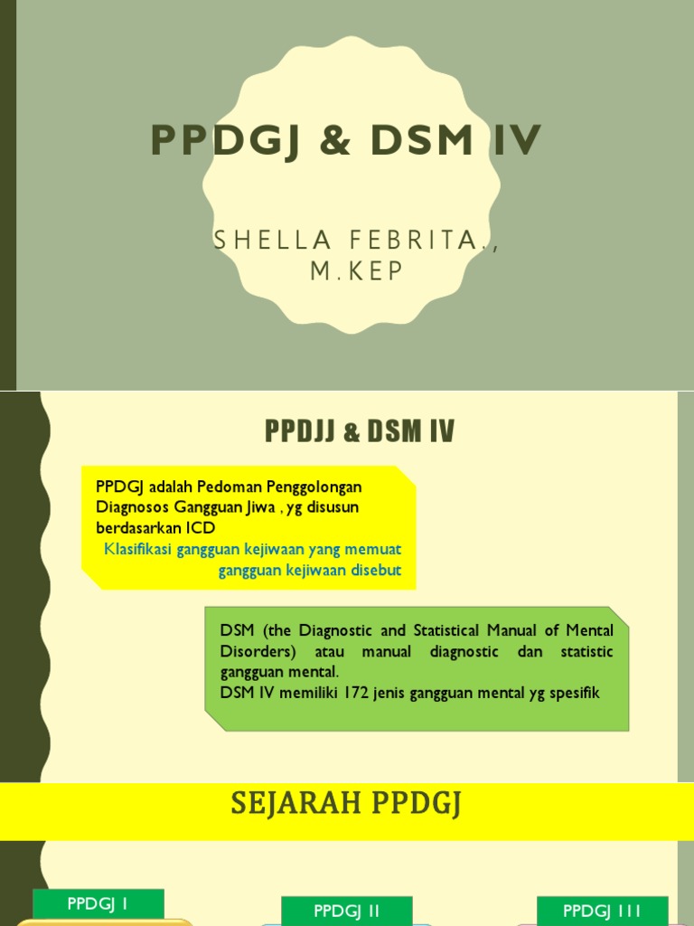 PPDGJ & DSM Iv | PDF