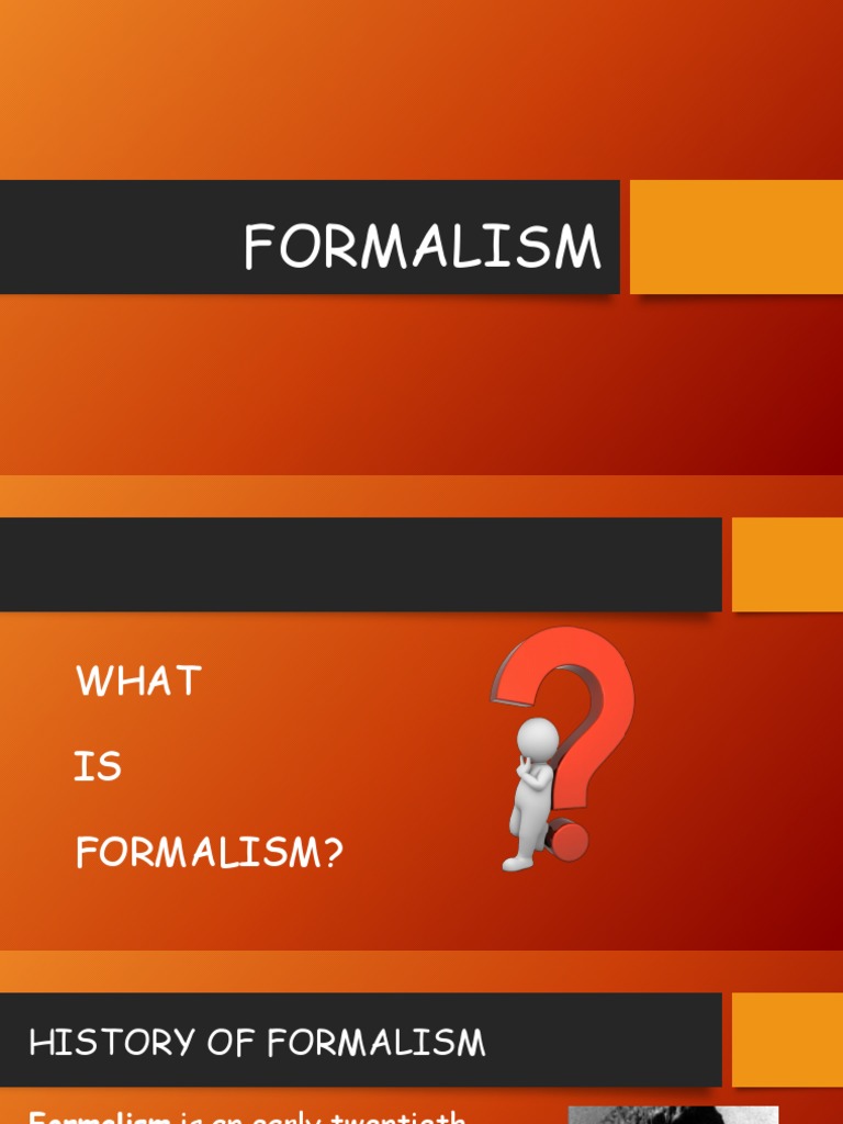 Understanding Formalism in Literature | PDF