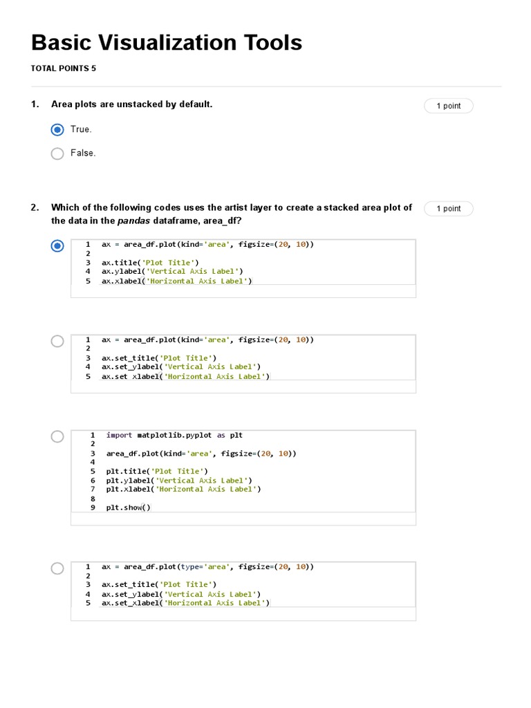 Basic Visualization Tools - Coursera 1 2 3 | PDF