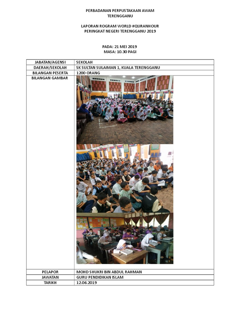 Laporan Quran Hour | PDF