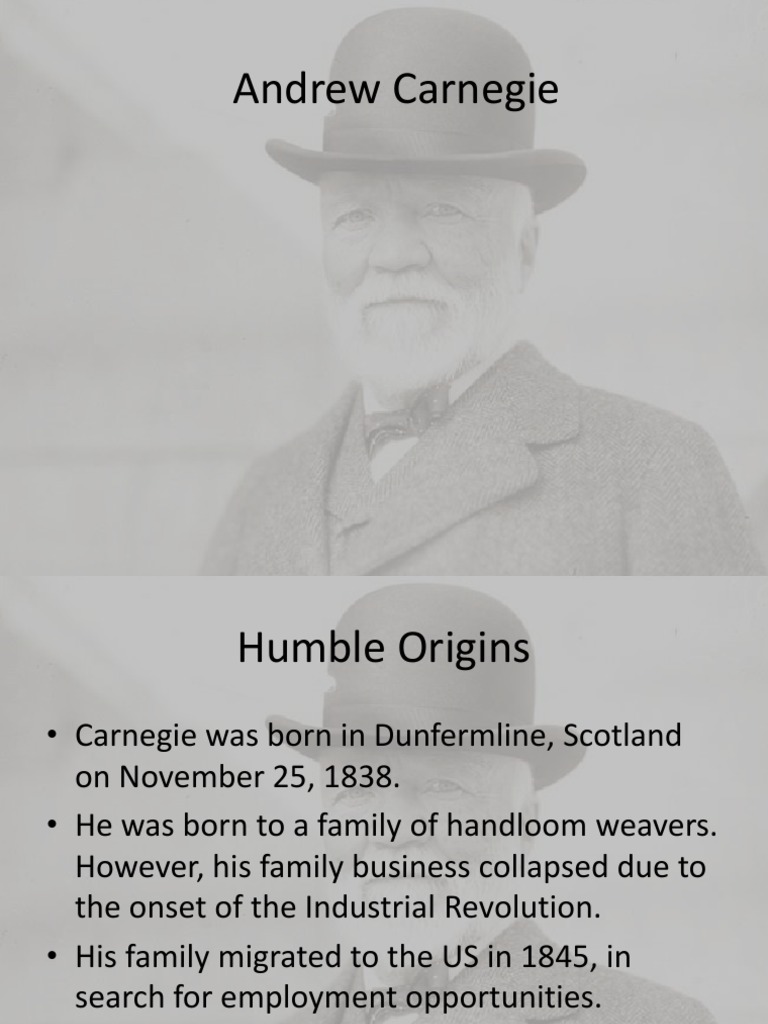 Andrew Carnegie - Part 1 | PDF