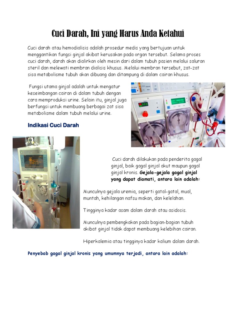 Cuci Darah | PDF
