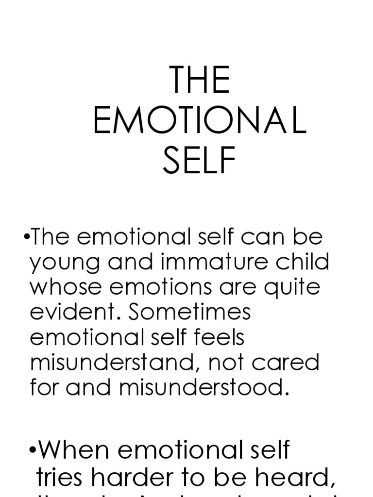 Understanding the Emotional Self | PDF