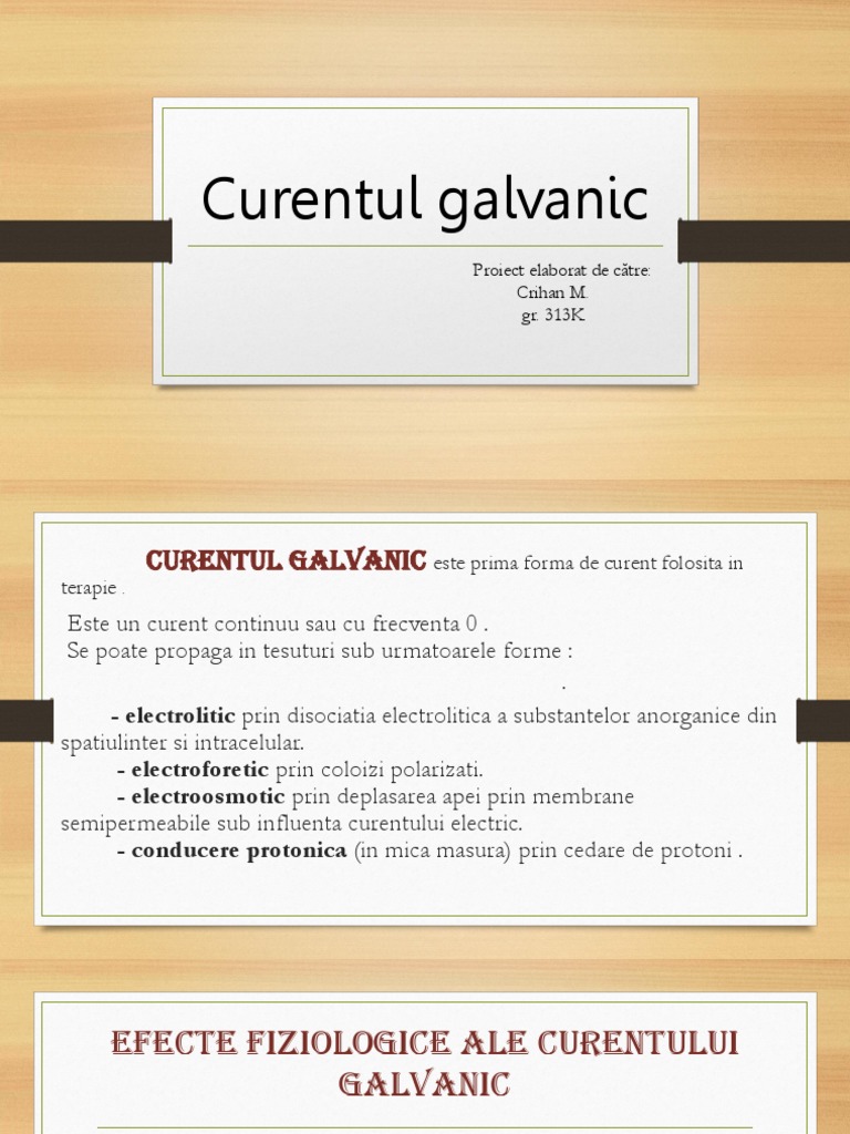 Curentul Galvanic | PDF